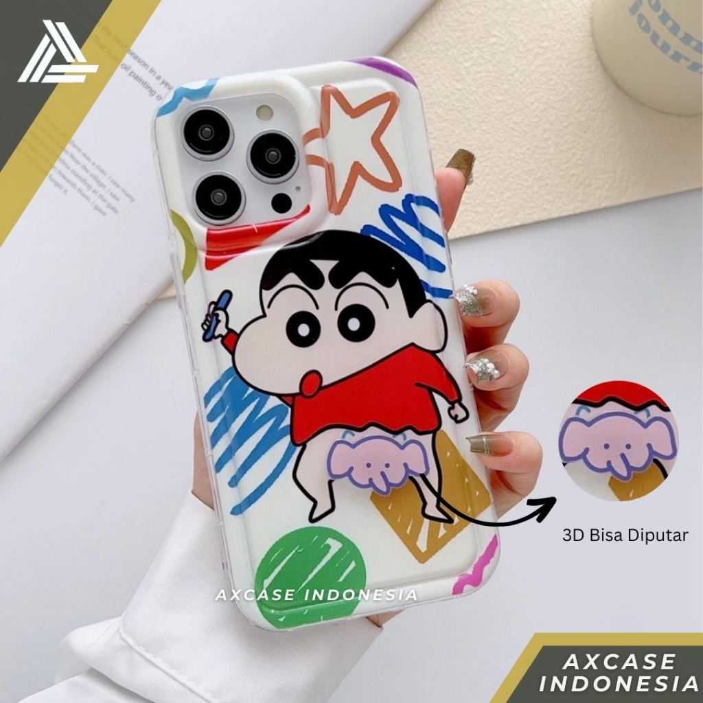 Jual Shinchan Crayon Case iPhone 7 8 X XS XR 11 12 13 14 PLUS PRO MAX ...