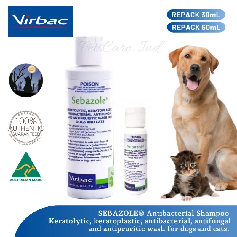 Jual Virbac SEBAZOLE Shampoo Anti Jamur Kutu Bakteri Fungal dan Masalah ...