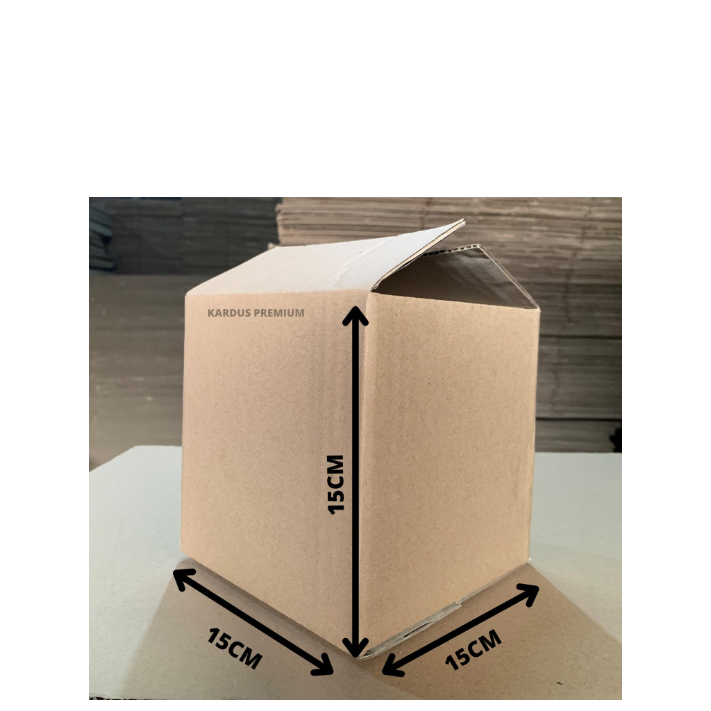 Jual kardus box packing polos 15x15x15 cm | Shopee Indonesia