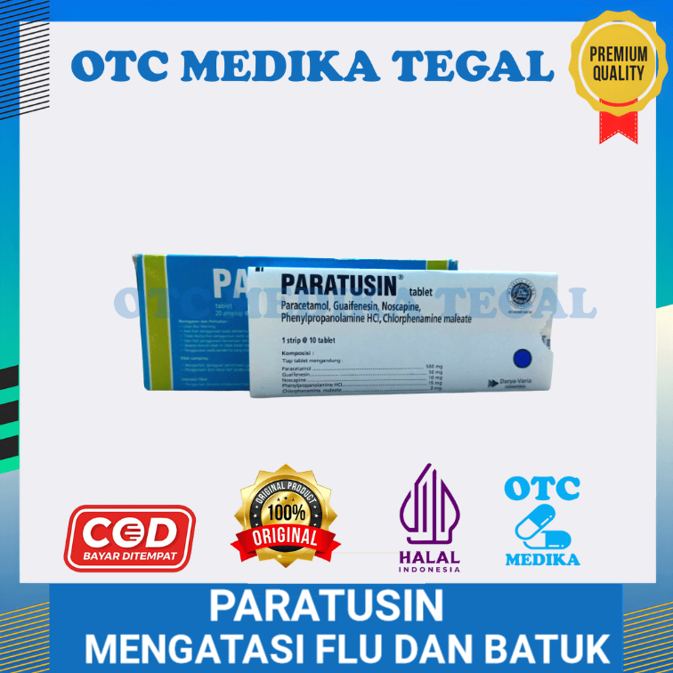 Jual Paratusin 1 strip 10 tablet mengatasi flu dan batuk | Shopee Indonesia