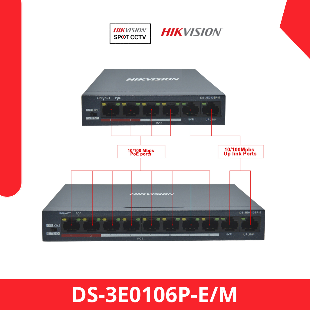 Jual HIKVISION - POE 4PORT / DS-3E0106P-E/M | Shopee Indonesia