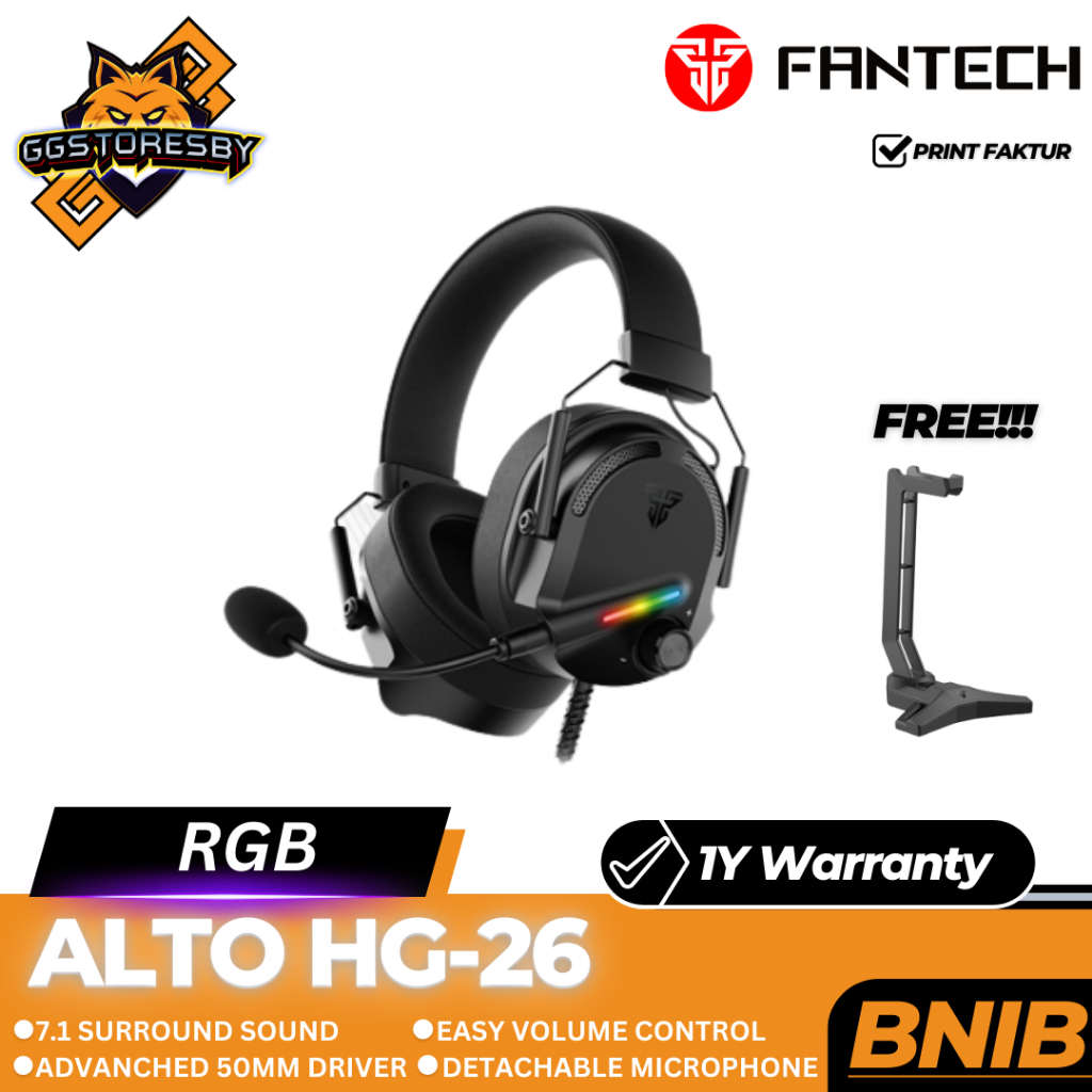 Jual FANTECH HG26 ALTO 7.1 RGB Gaming Headset | Shopee Indonesia