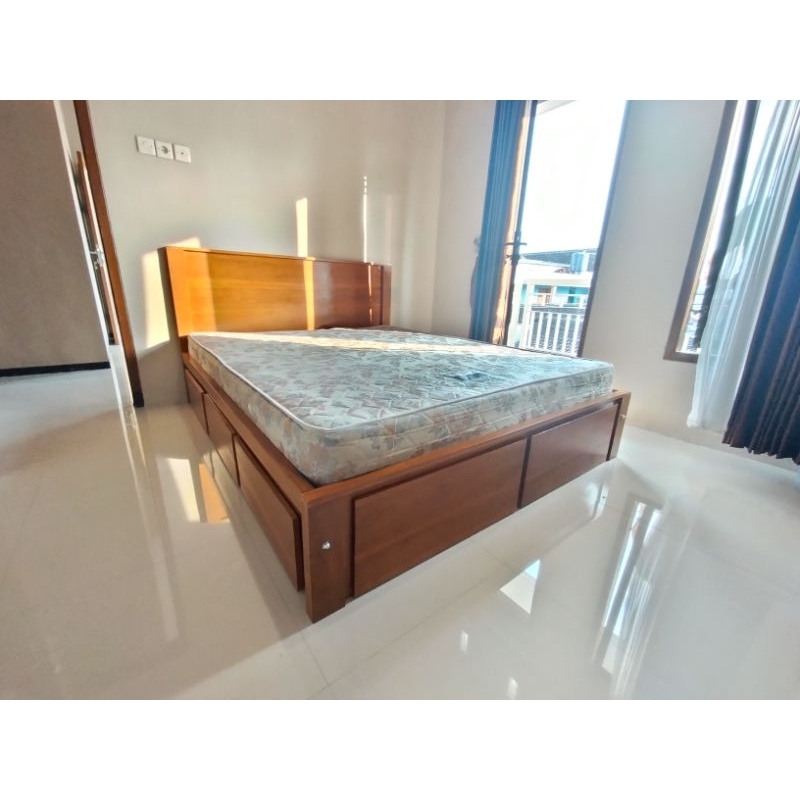 Jual DIPAN/DIVAN RANJANG TIDUR KAYU JATI MINIMALIS 100 x200 2 set ...