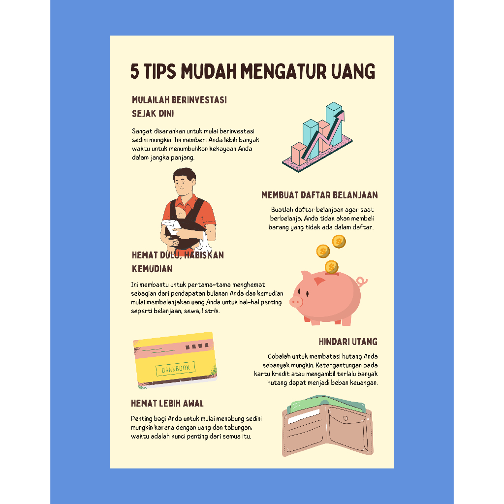 Jual Poster Tips Mengatur Uang Media BK | Shopee Indonesia