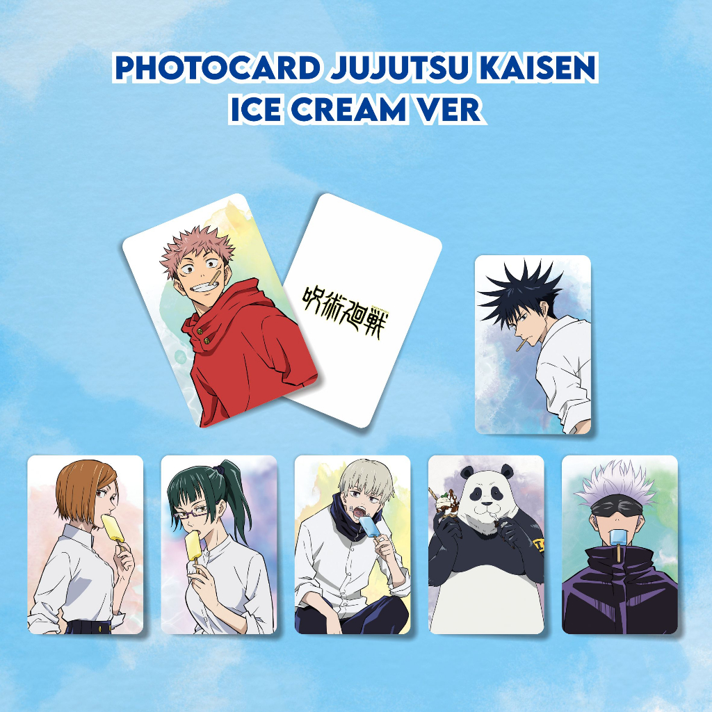 Jual Photocard Karakter Anime Jujutsu Kaisen (Ice Cream Ver) | Shopee ...