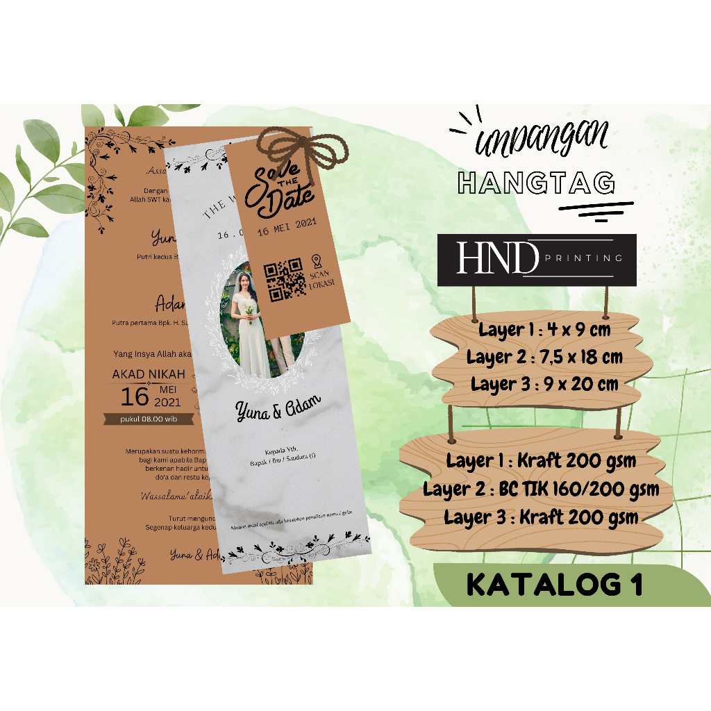 Jual UNDANGAN PERNIKAHAN HANGTAG EXCLUSIVE DESAIN | Shopee Indonesia