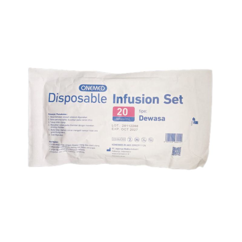 Jual Infuset Dewasa One Med 1 Pcs/ Untuk selang infus Nacl Rl & lain ...