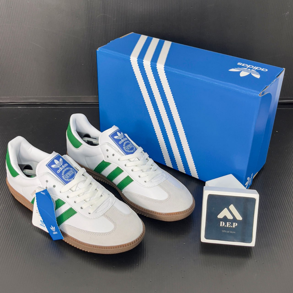Jual Sepatu ADI Samba Vegan White Green Gum | Shopee Indonesia