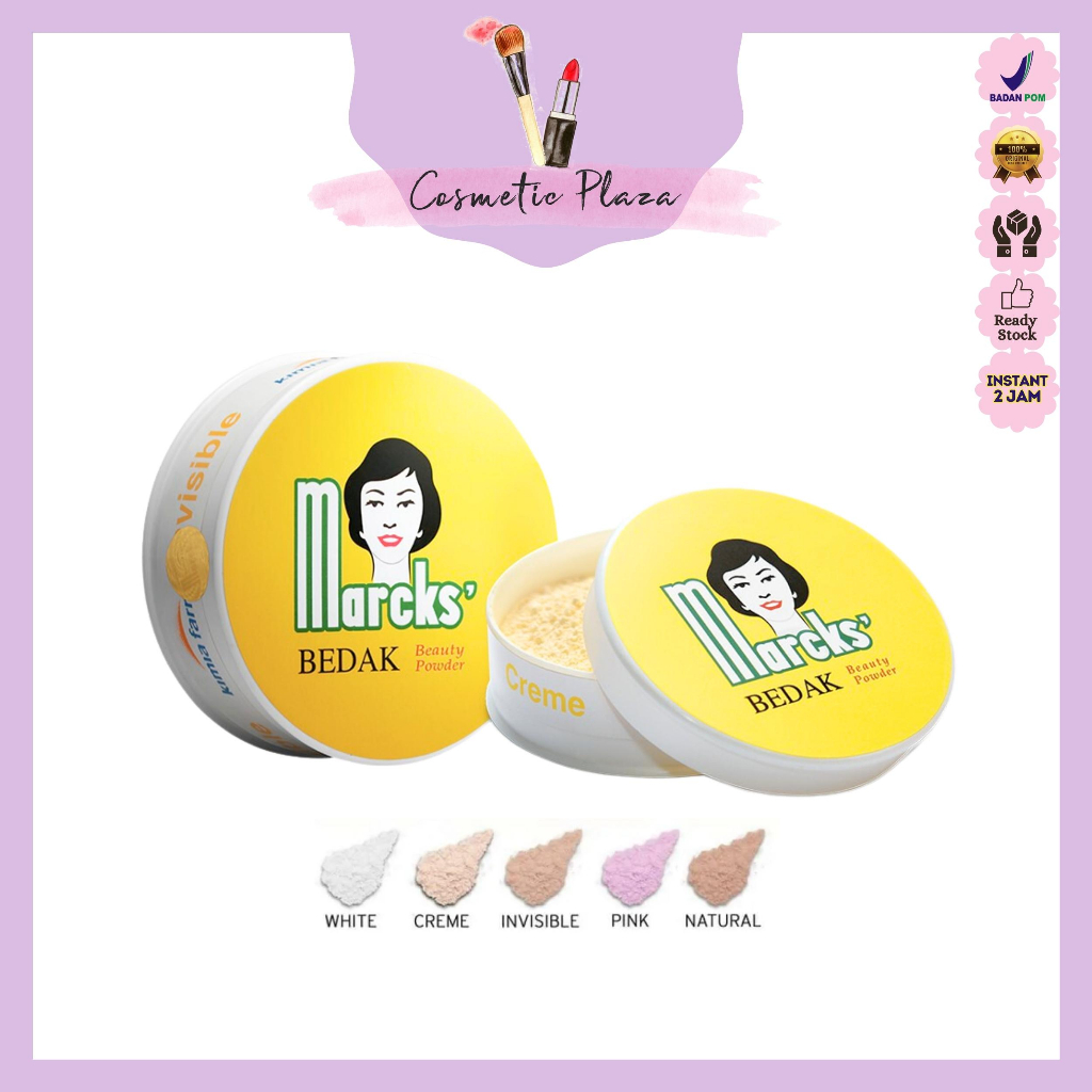 Jual MARCKS Beauty Powder Active Bedak Tabur 20gr 40gr BPOM | Shopee ...