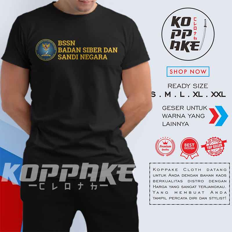 Jual Kaos BSSN Logo Baru V2 Badan Siber dan Sandi Negara Baju Distro ...