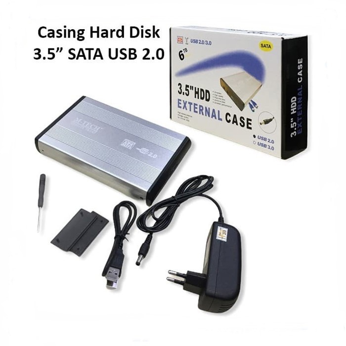 Jual External Casing Hdd 3.5 inch SATA USB 2.0 huyvision/External Case Hdd PC | Shopee Indonesia