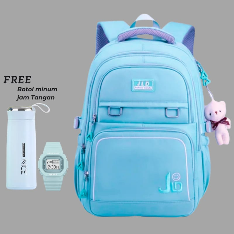 Jual Tas Ransel Sekolah Anak Perempuan Korea SD SMP SMA Backpack Wanita Premium Murah Import Tas ...
