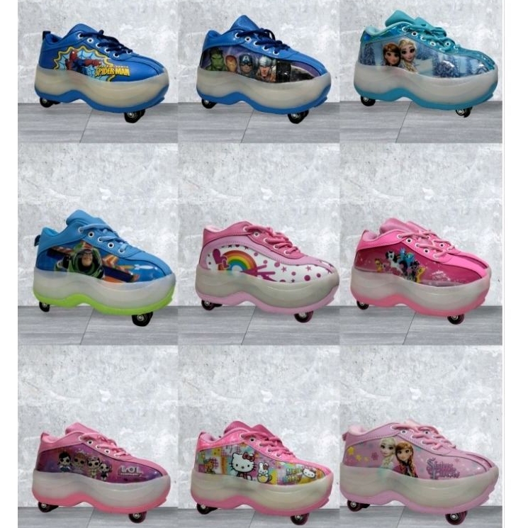 Jual SEPATU RODA 4 ANAK/SEPATU RODA BIASA/SKATEBOARD | Shopee Indonesia
