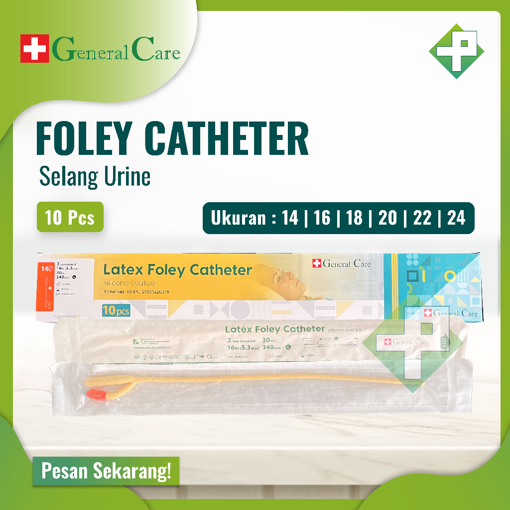 Jual Foley Catheter 2 Way General Care / Selang Kateter Pcs | Shopee ...