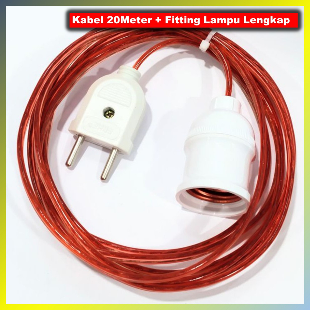 Jual Fitting Lampu Gantung 20meter - Fitting Gantung Kabel - Fiting ...