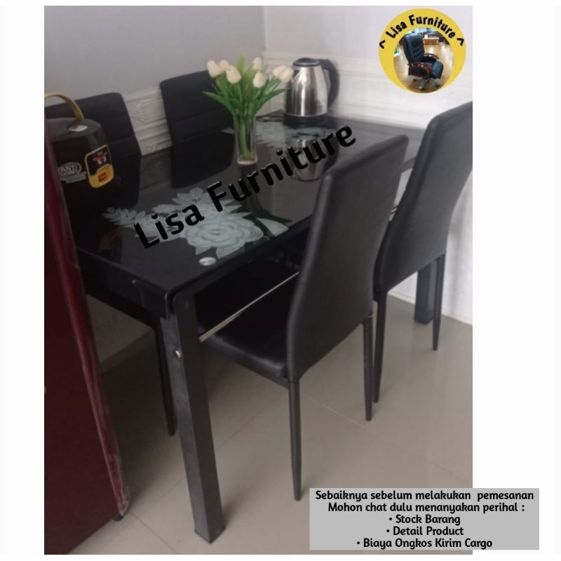 Jual Meja Makan Kaca|Meja Makan Kaca 6 Kursi|Meja Makan Kaca Bulet|Meja ...