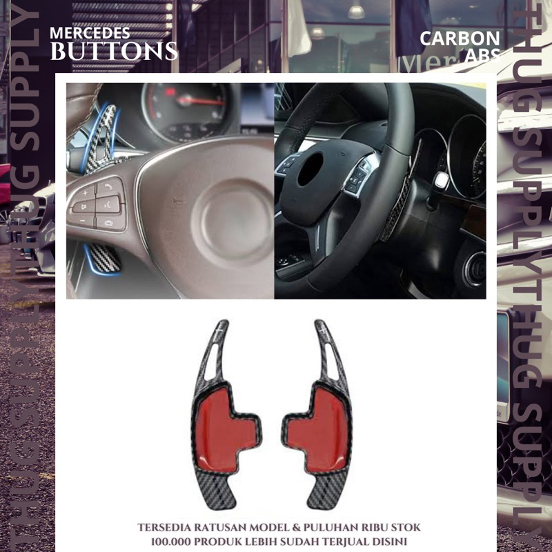 Jual STEERING WHEEL PADDLE SHIFTER CARBON MERCEDES BENZ AMG MERCY W204 ...