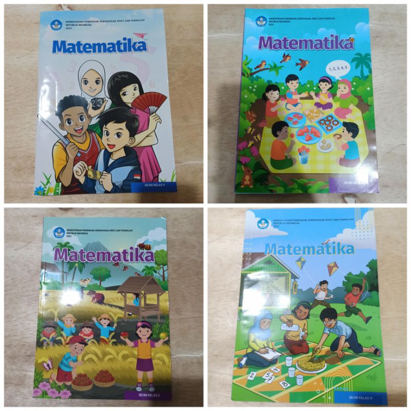 Jual Buku paket Matematika SD kurikulum merdeka kelas 1,2,4,5 | Shopee ...
