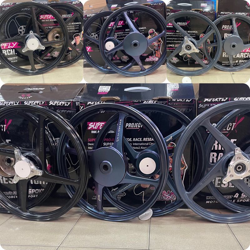 Jual SUPERFLY SPORT RIM PROJEK X 4 LEG SIZE 160/160-17 AEROX 155 | VELG ...