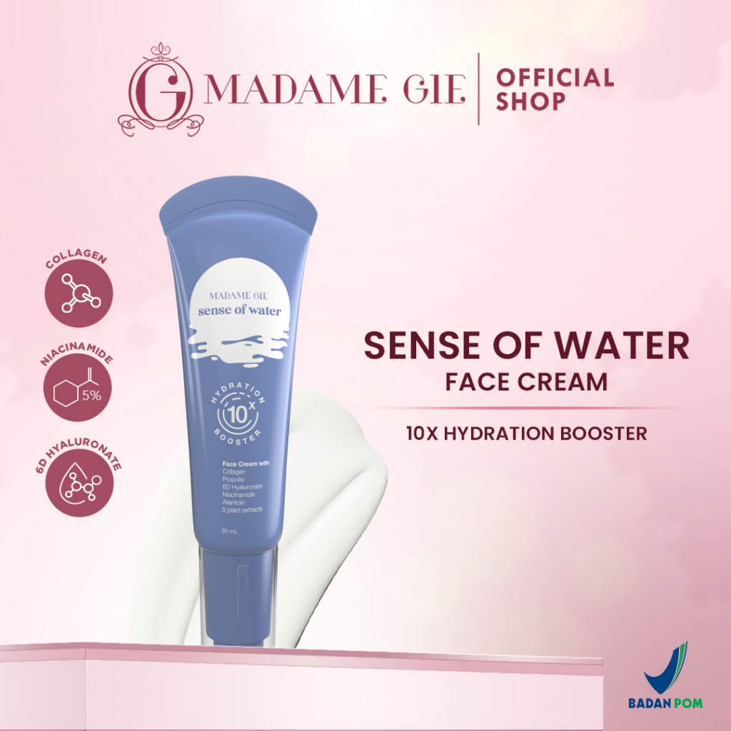 Jual Madame Gie Sense Of Water - Face Cream Moisturizer 10x Hydration ...