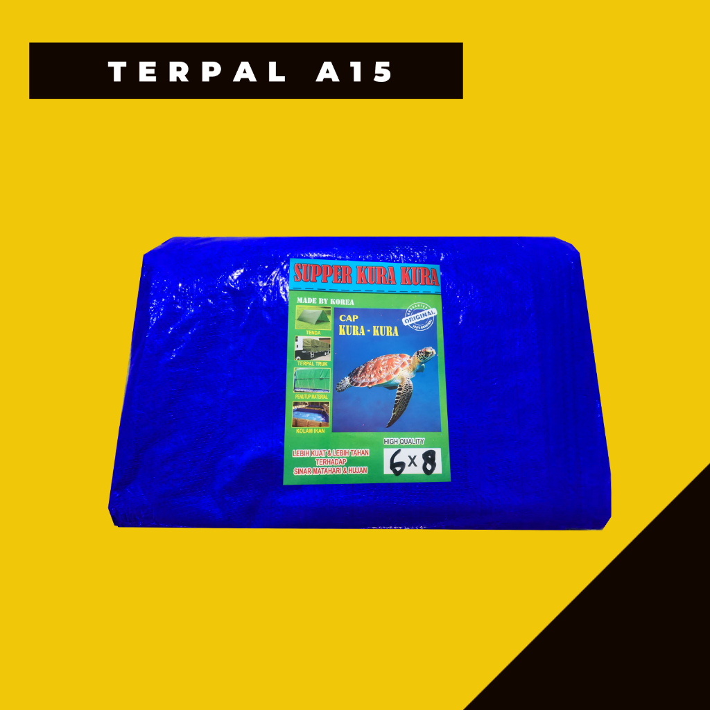 Jual TERPAL A15 LOKAL BIRU/SILVER 3X4 | Shopee Indonesia