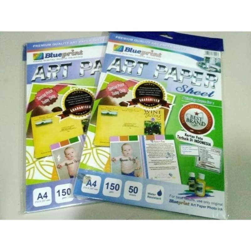 Jual Kertas Art Paper BLUEPRINT A4 150 gsm | Shopee Indonesia