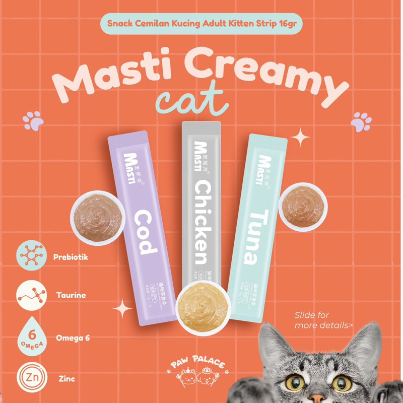 Jual MASTI CREAMY CAT Cemilan Kucing Snack Kucing Adult Kitten - Cat ...