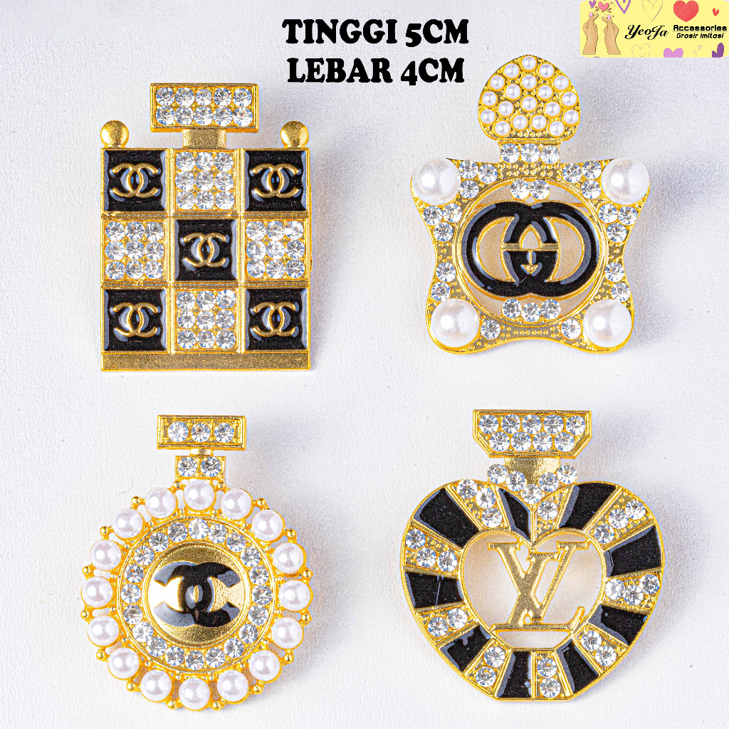 Jual Bros / Pin Hijab / Krudung / Blazer / Kemeja / Kebaya / Bros Peniti 4 Model Botol Parfum ...