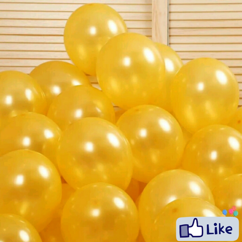 Jual {isi 30 pcs} MIX Balon metalik BIRU TUA BIRU MUDA PUTIH / Balon ...