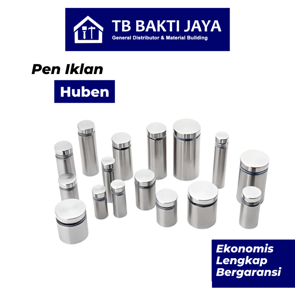 Jual Huben Pen Iklan/ Baut Sekrup Kaca Akrilik/ Pen Iklan Sign Board ...