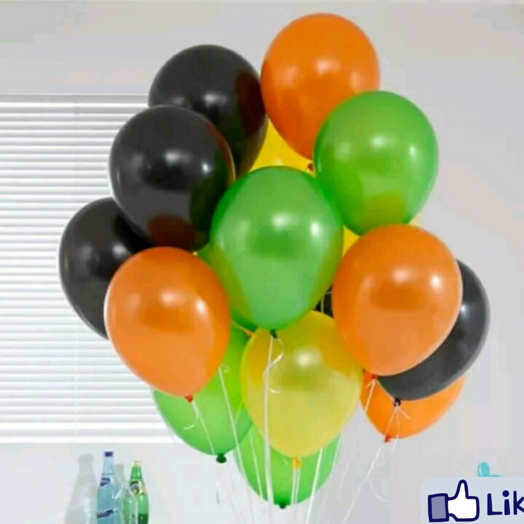 Jual {isi 30 pcs} MIX Balon metalik BIRU TUA BIRU MUDA PUTIH / Balon ...