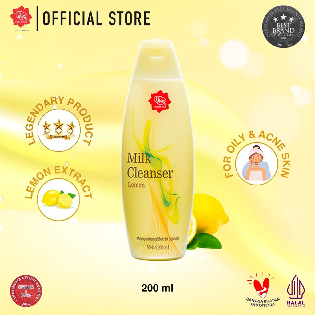Jual Viva Milk Cleanser Lemon (100 ml & 200 ml) | Shopee Indonesia