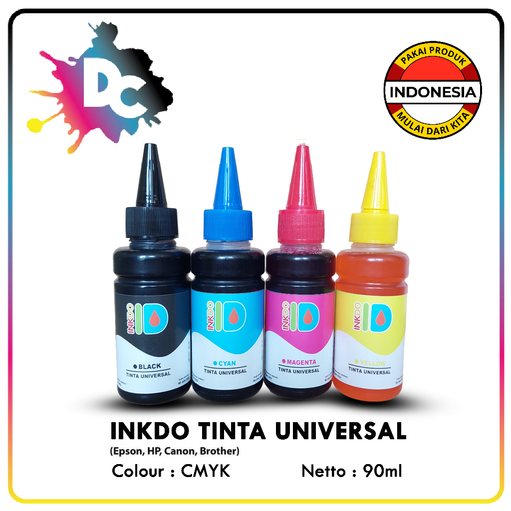 Jual Tinta Refill Universal InkDo 90ml untuk semua jenis Printer Inkjet ...