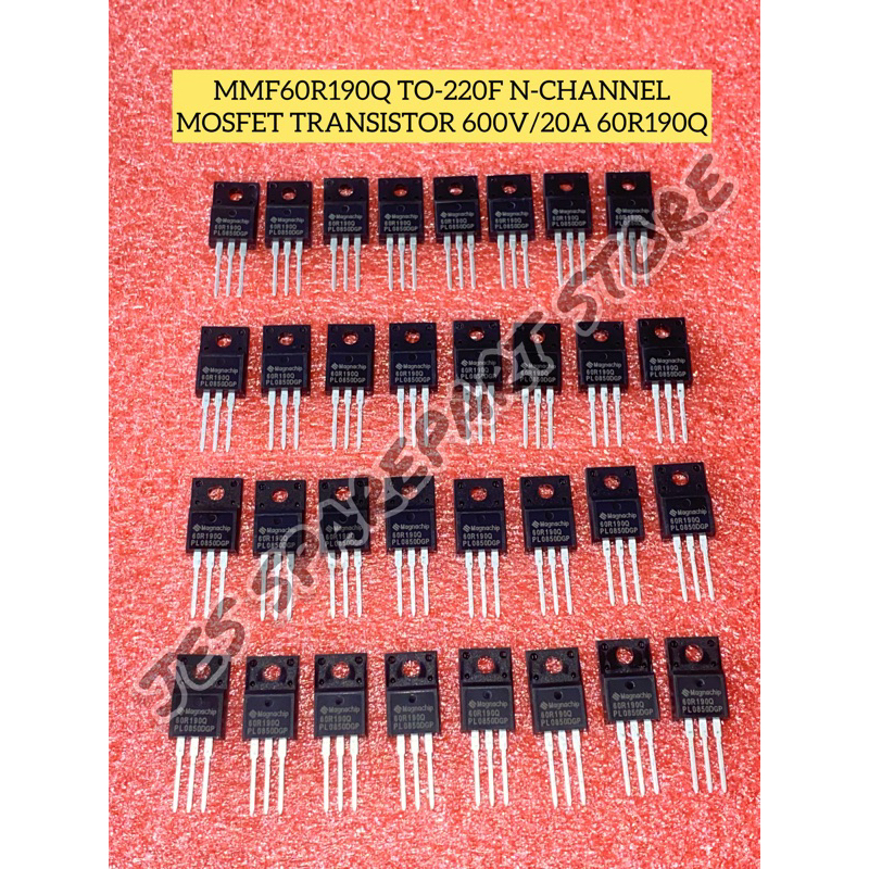 Jual MMF60R190Q TO-220F N-CHANNEL MOSFET 600V/20A 60R190Q ORIGINAL | Shopee Indonesia