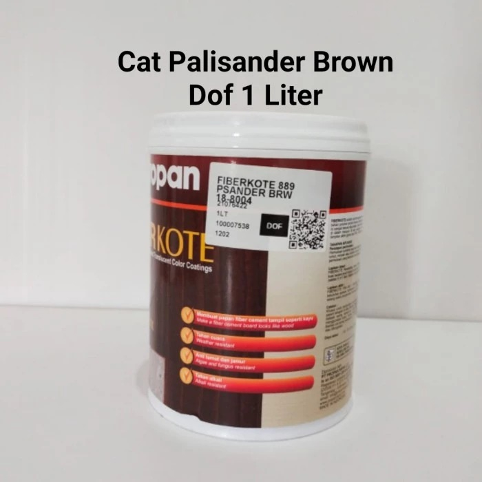Jual Cat Propan Fiberkote Fibersemen / Psander Brown DOF 1L / Lisplank ...