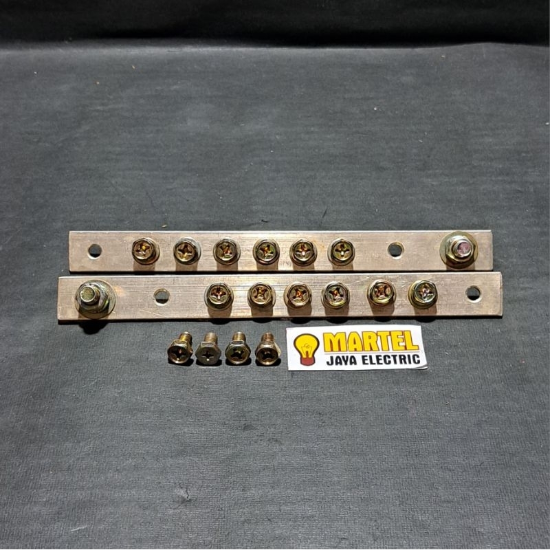 Jual Nol arde + lapisan busbar + nol ground + isolator 20x3 | Shopee ...
