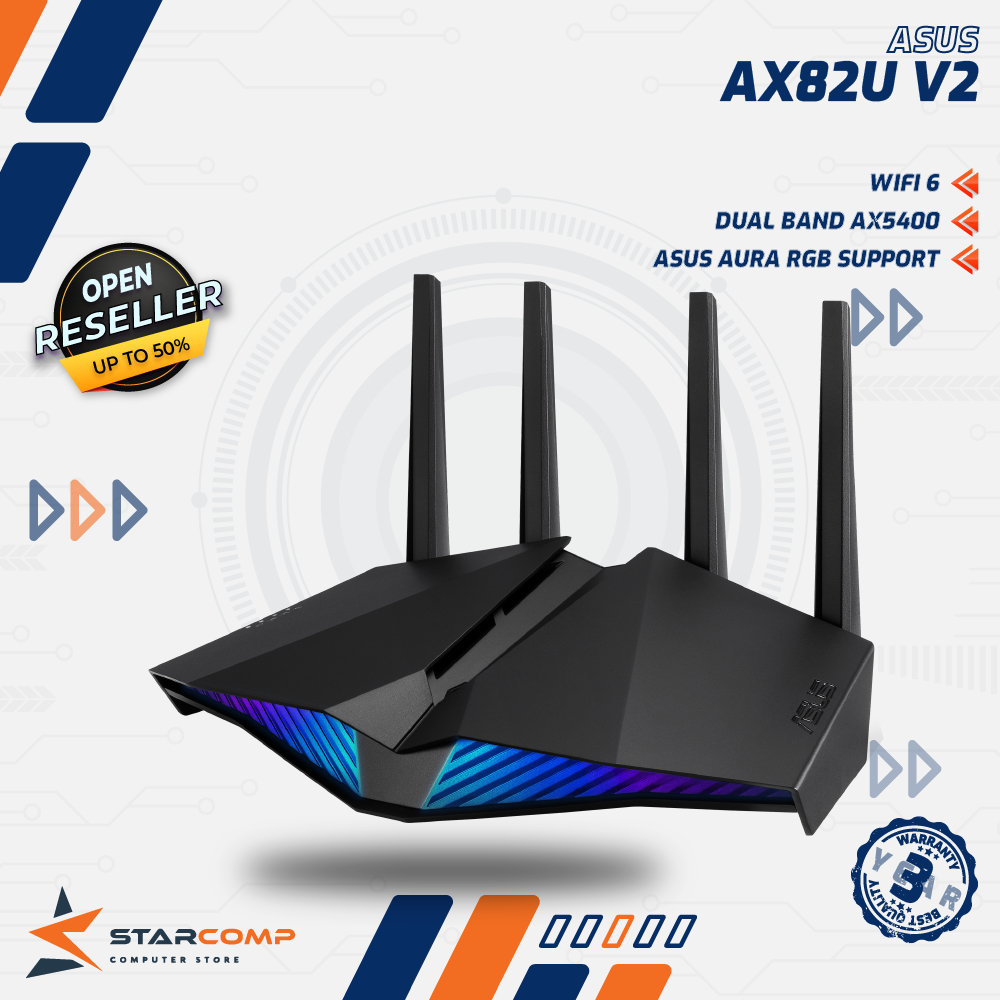 Jual Router ASUS RT-AX82U AX5400 V2 Dual Band WiFi 6 Gaming Router ...