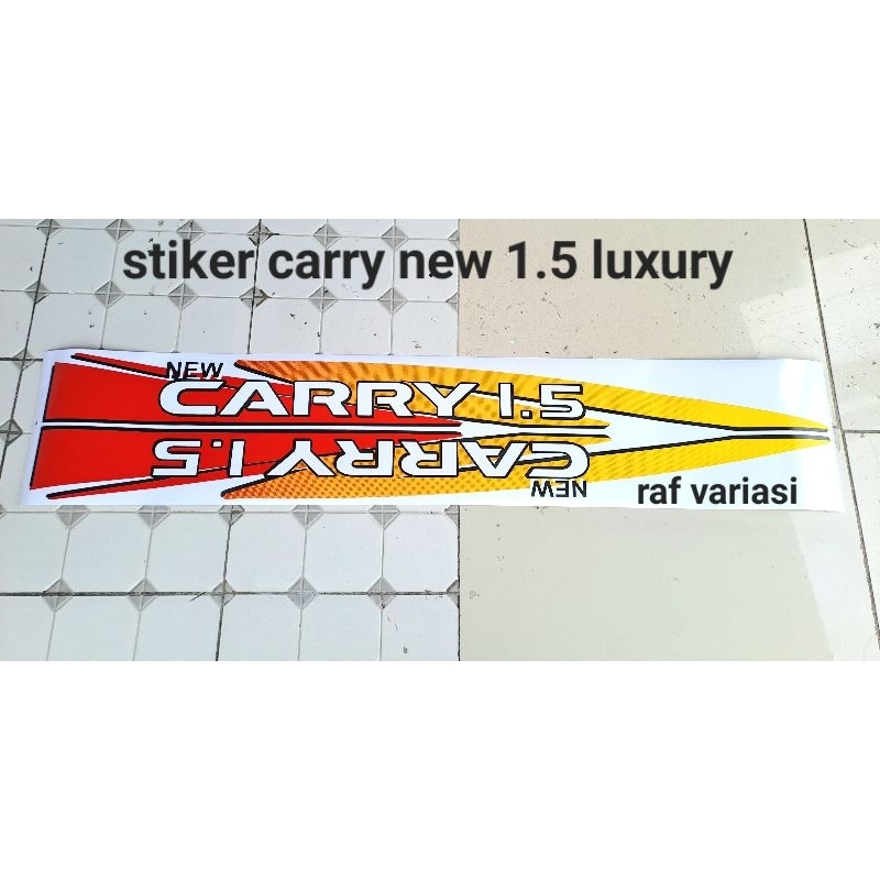 Jual Stiker carry 1.5 pick up / Sticker mobil carry pick up 1.5 new ...