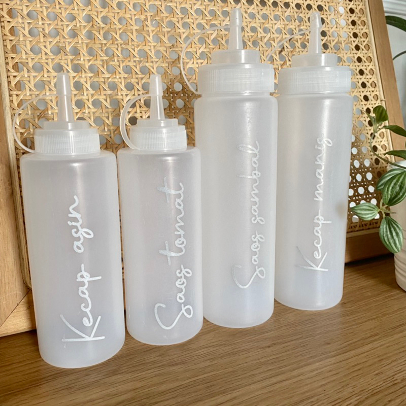 Jual New Botol Saos Kecap Minyak Warna Clear Kapasitas 360ml dan 500ml ...