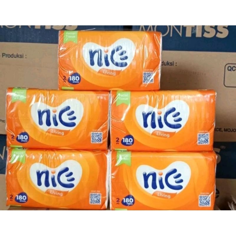 Jual Paket 5 nice tissue wajah soft 180 sheet | Shopee Indonesia