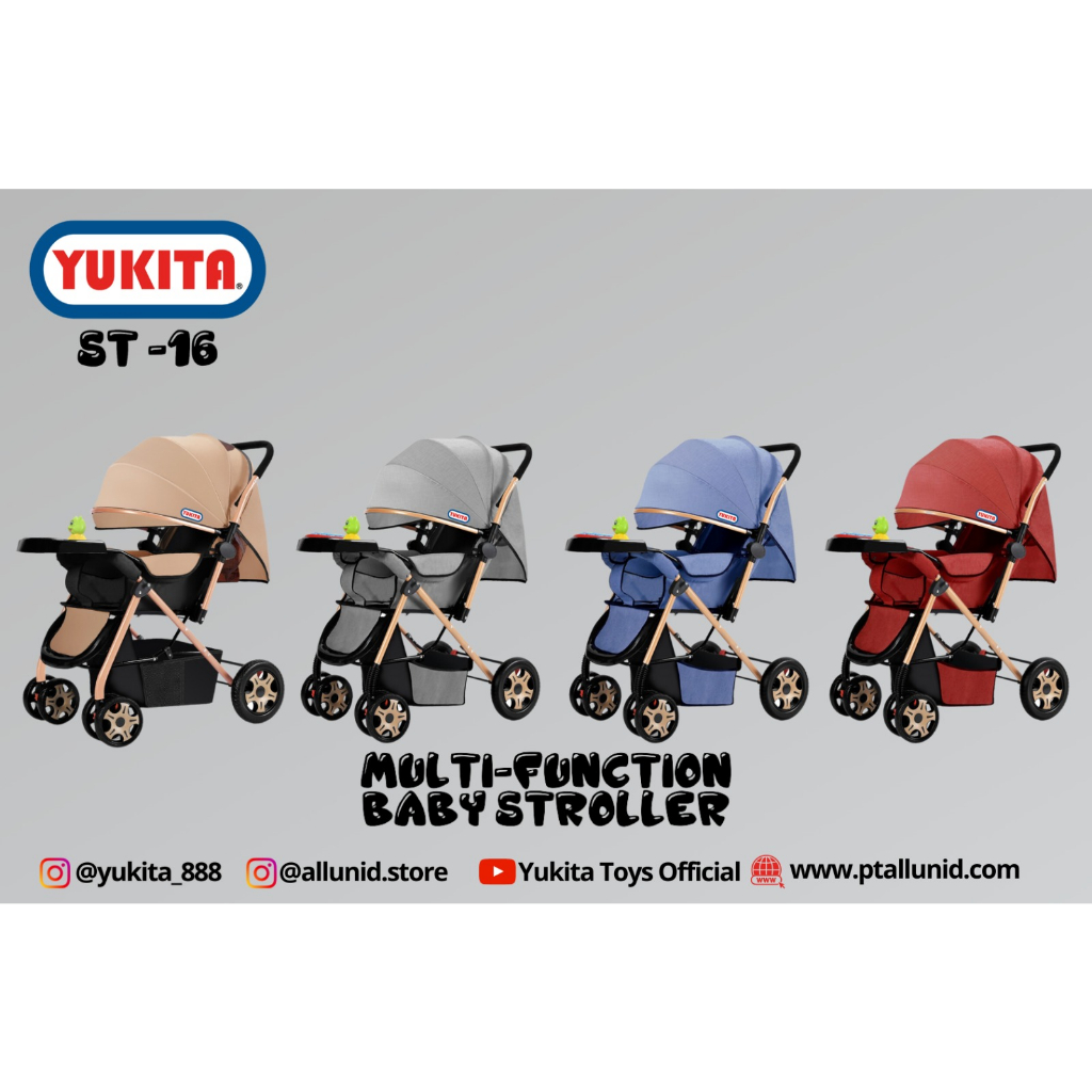 Jual Sepeda Stroler Sepeda Roda Tiga Sepeda Dorong GYRO - YUKITA ST - 16 | Shopee Indonesia