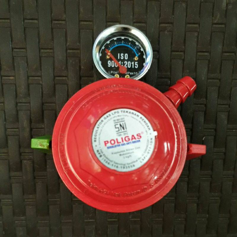 Jual Regulator gas poligas double lock/pengunci ganda | Shopee Indonesia