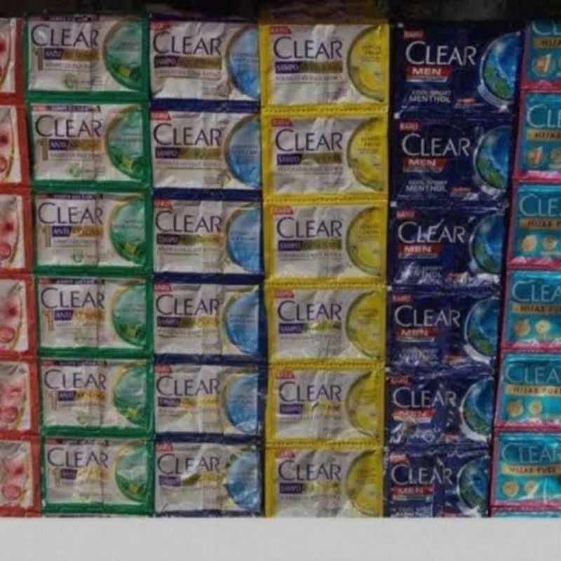 Jual Clear Shampo Renceng All Varian 1 Renceng isi 12 Sachet | Shopee ...