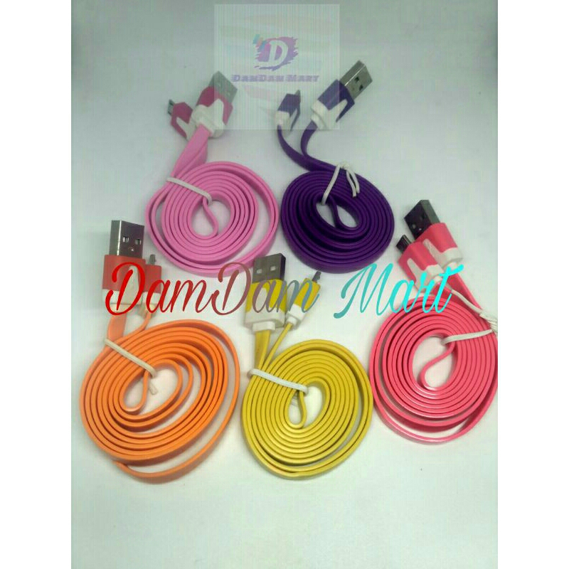 Jual Kabel data charger authentic polos 5 warna micro usb murah ...
