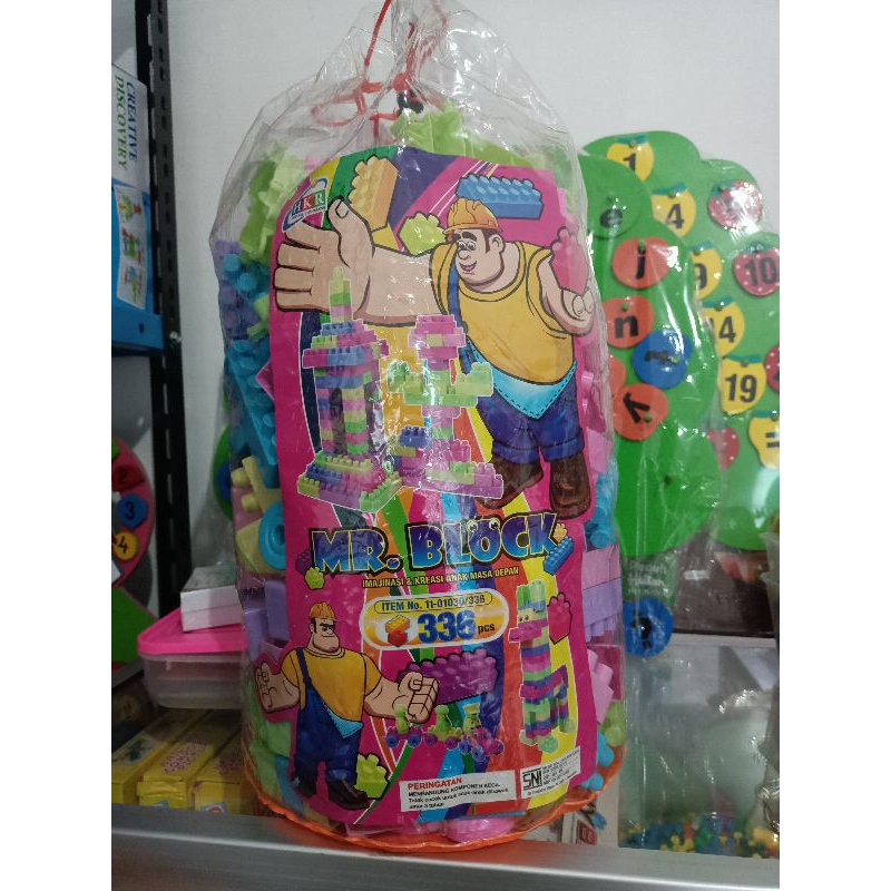 Jual Mr Block isi 336pcs Lego Building Bangunan Edukasi Anak | Shopee ...