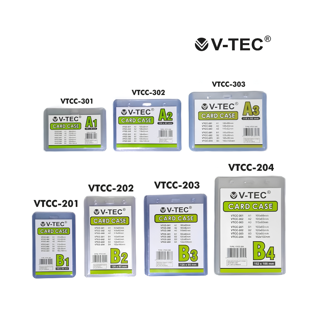 Jual V-TEC Plastik Mika Id Card / Name Tag VTEC / Glue Card VTEC Per Pack Isi 20 | Shopee Indonesia