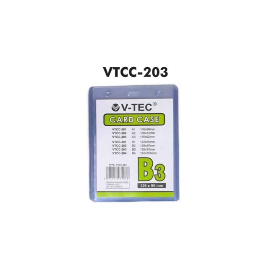 Jual V-TEC Plastik Mika Id Card / Name Tag VTEC / Glue Card VTEC Per Pack Isi 20 | Shopee Indonesia