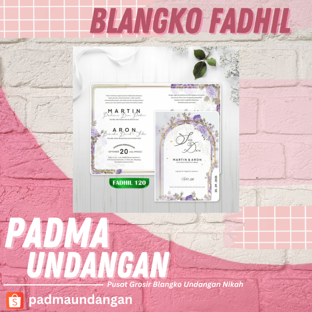 Jual Blangko Undangan Fadhil 120 | Pusat Grosir Blangko | Padma ...