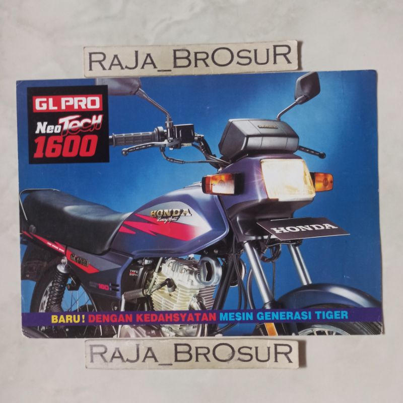 Jual Poster brosur katalog flyer jadul lawas Honda GL PRO Neotech 1995 | Shopee Indonesia