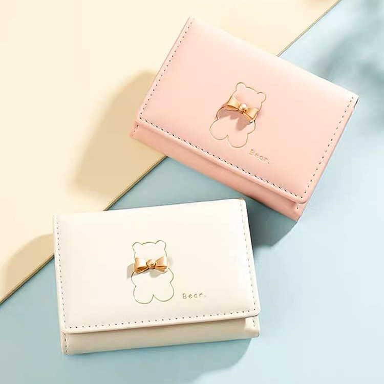 Jual Dompet Wanita Cute Bear Korean Style Plated | Shopee Indonesia
